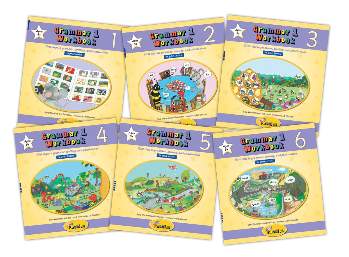 Grammar 1 Workbooks 1-6 (in print letters) – Jolly Learning USA