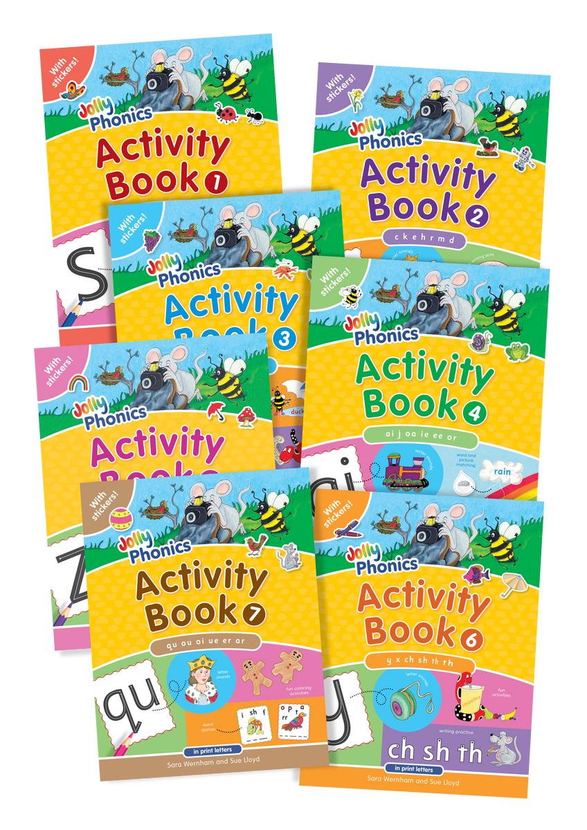 Jolly Phonics Activity Books 1-7 (in print letters) – Jolly Learning USA