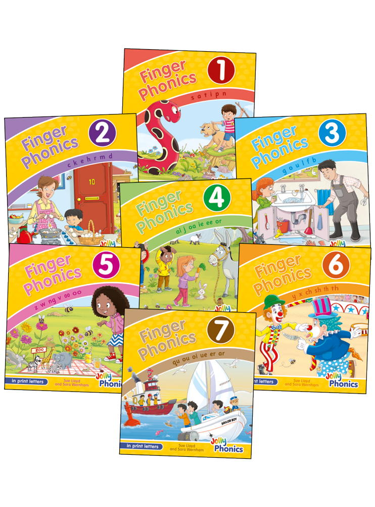 Finger Phonics Books 1-7 (in print letters) – Jolly Learning USA