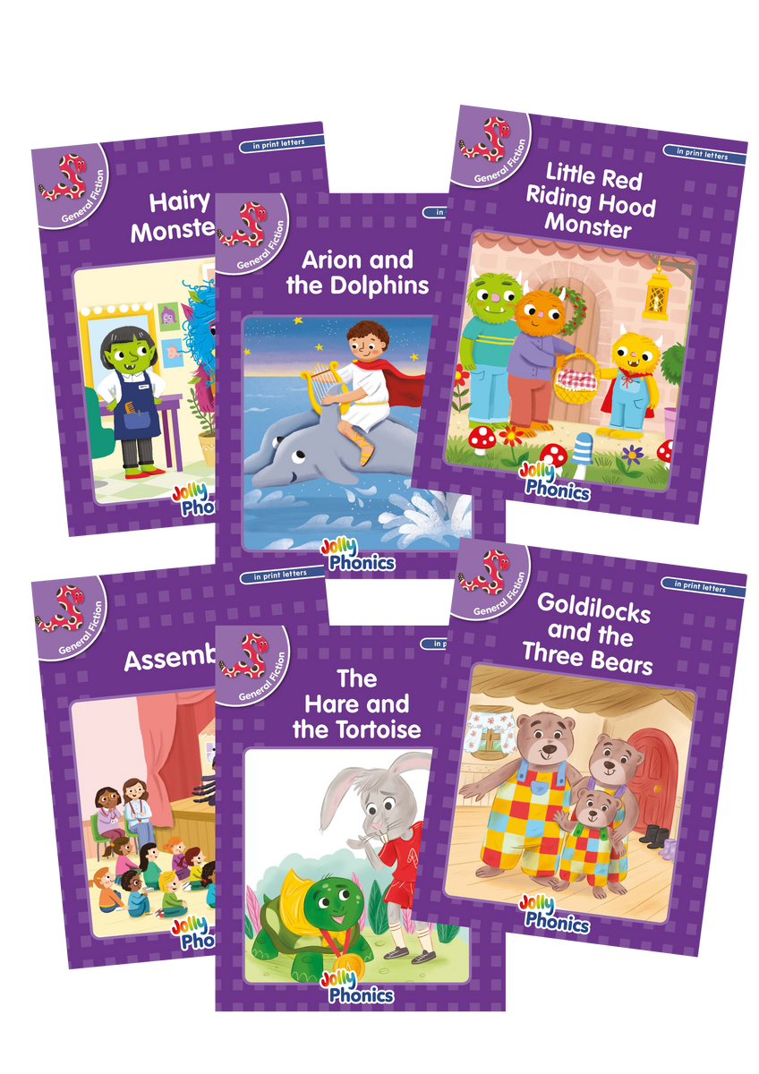 Jolly Phonics Purple Readers - General Fiction - Level 5 (Print letter – Jolly Learning USA
