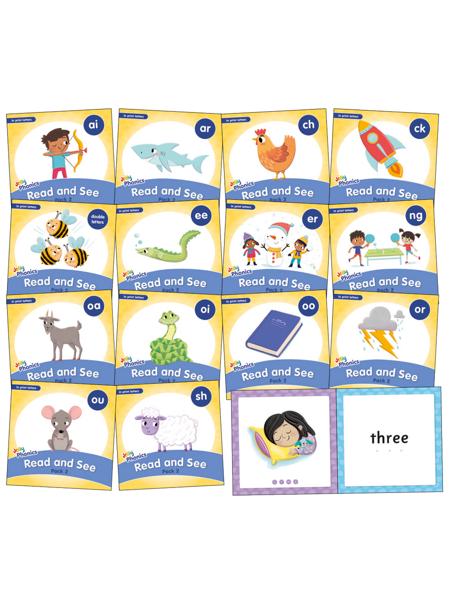 Jolly Phonics Read and See, Pack 2 (in print letters) – Jolly Learning USA